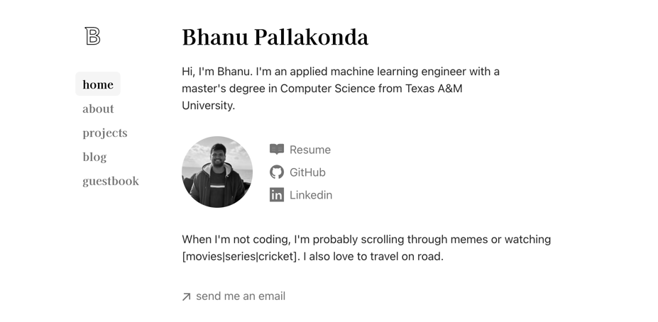 Work Experience | Bhanu Pallakonda